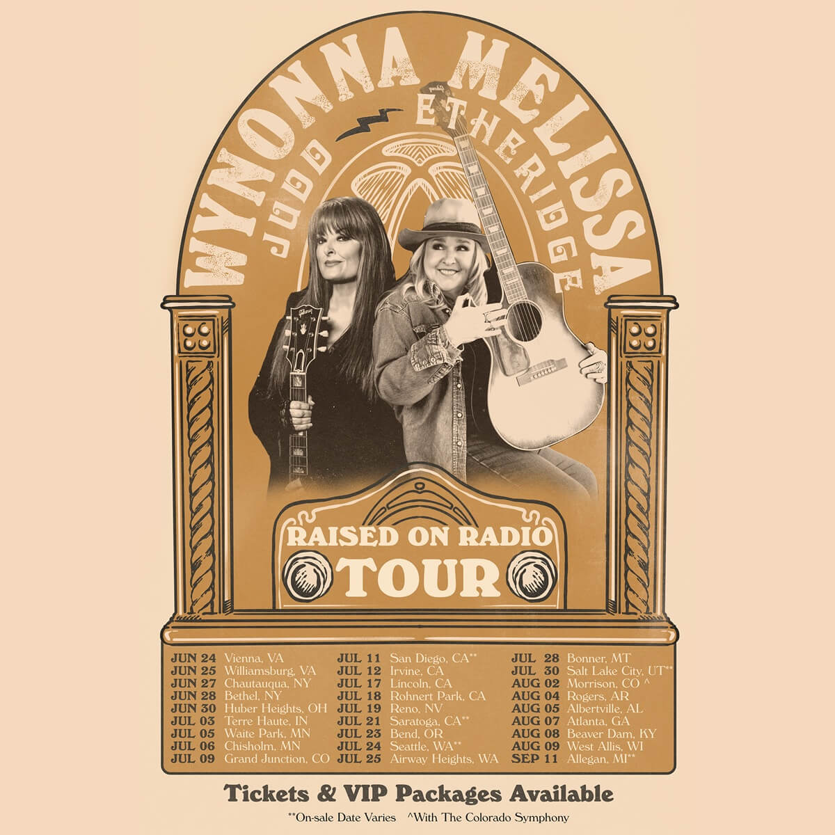 Wynonna Judd and Melissa Etheridge Announce 2026 Tour Dates